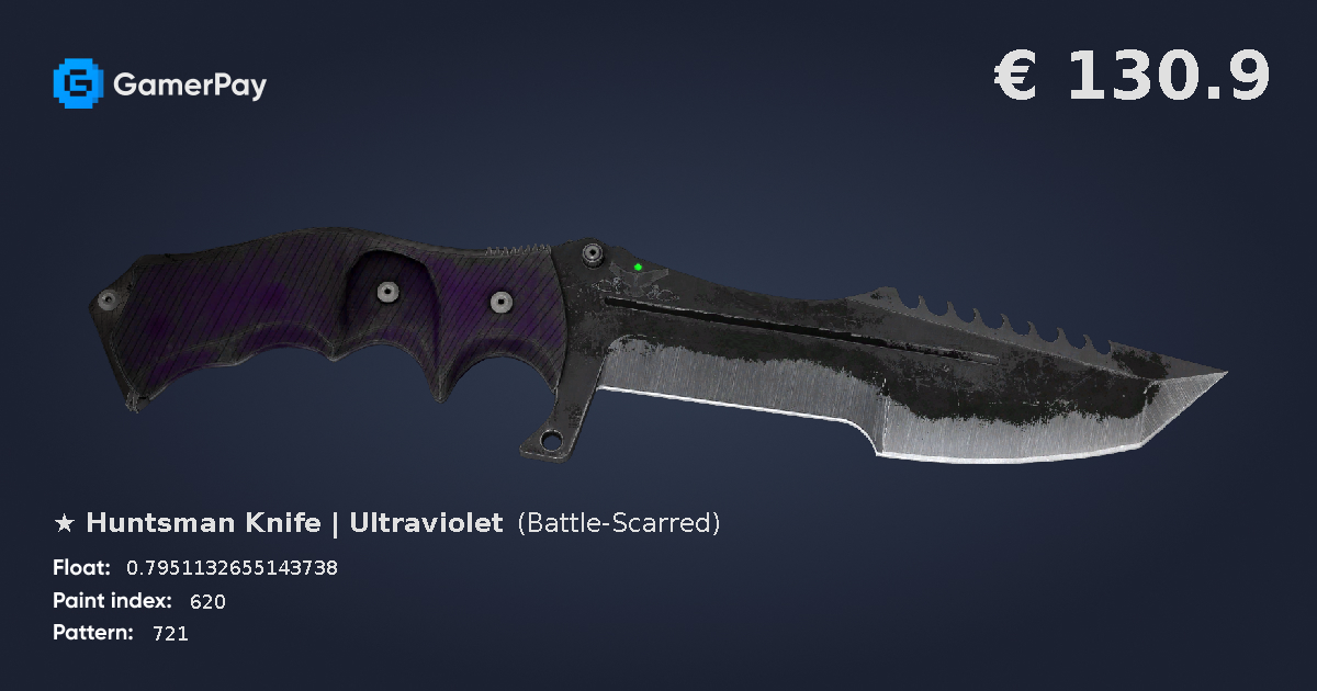 Huntsman Knife | Ultraviolet on GamerPay