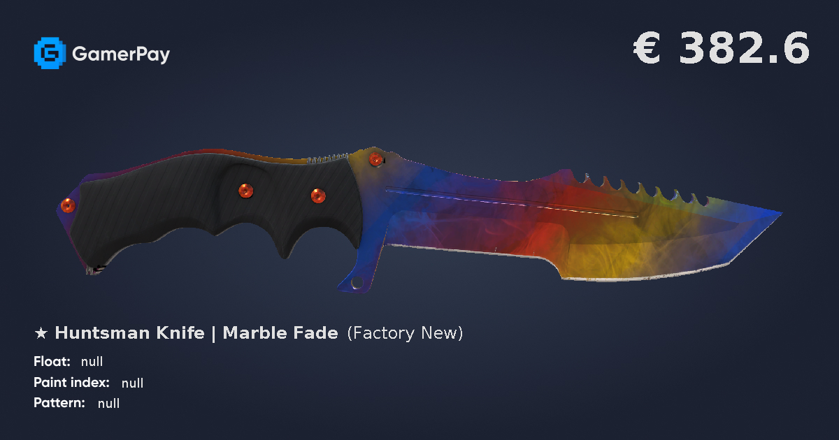 Huntsman Knife | Marble Fade on GamerPay