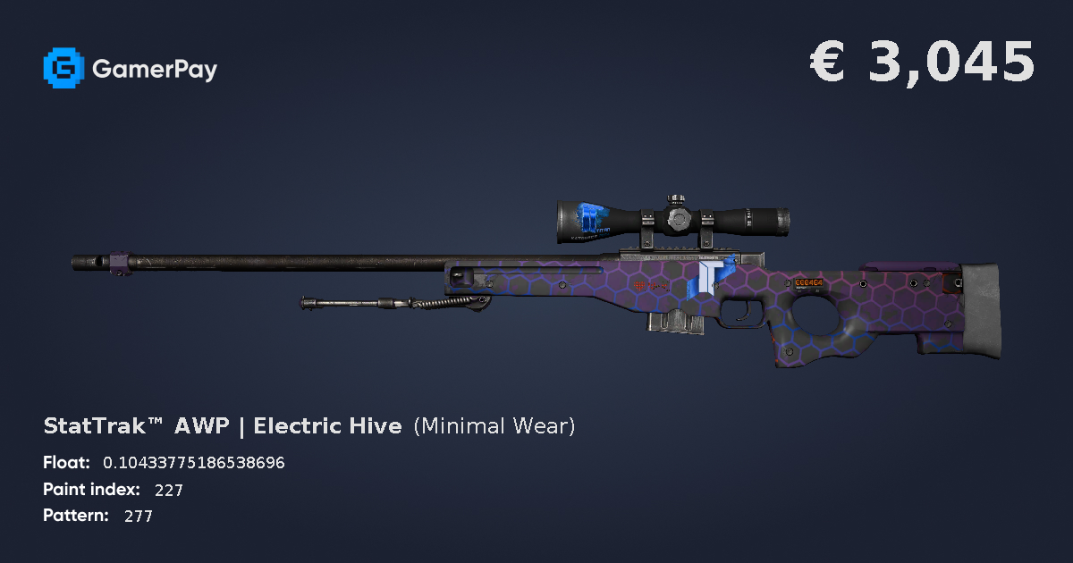 StatTrak™ AWP | Electric Hive on GamerPay