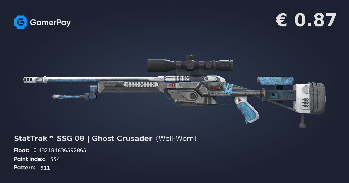 StatTrak™ SSG 08 | Ghost Crusader on GamerPay
