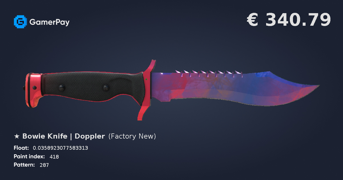 Bowie Knife | Doppler Phase 1 on GamerPay