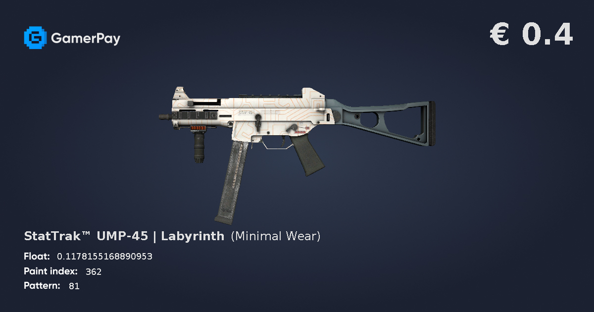 StatTrak™ UMP-45 | Labyrinth on GamerPay