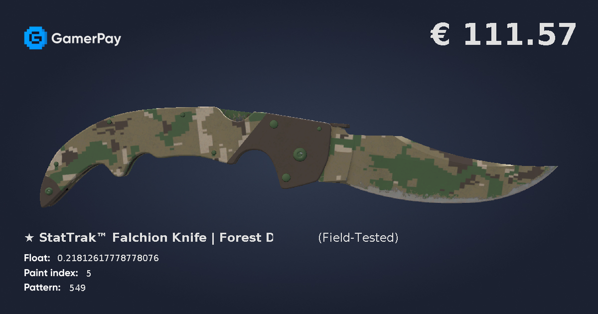 StatTrak™ Falchion Knife | Forest DDPAT on GamerPay