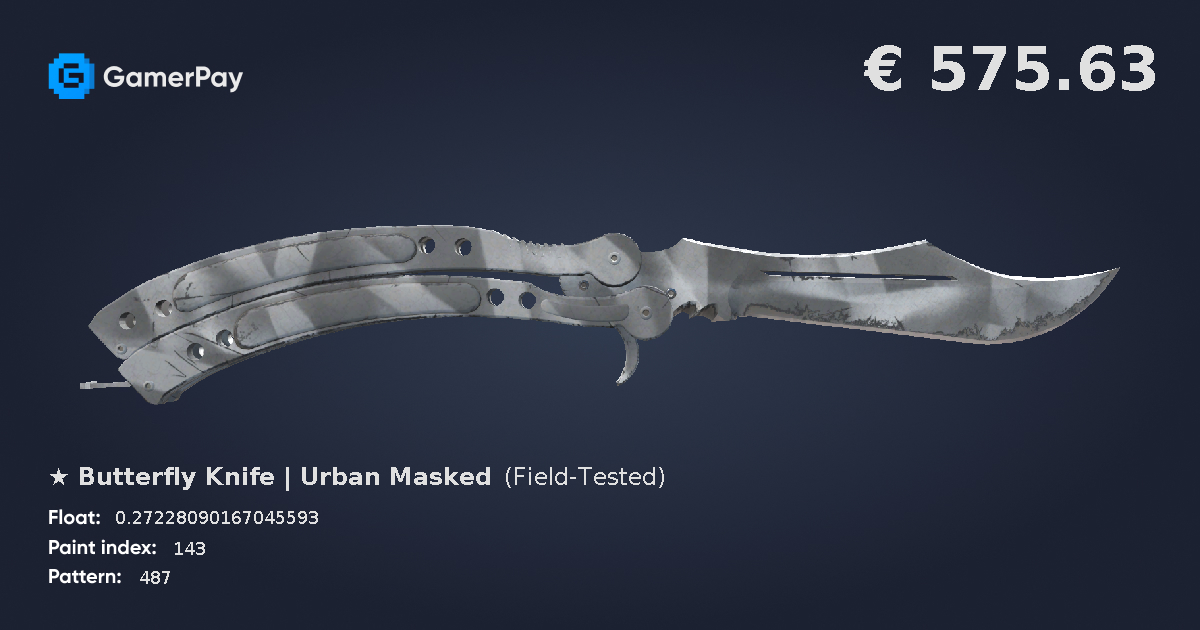 Butterfly Knife | Urban Masked on GamerPay