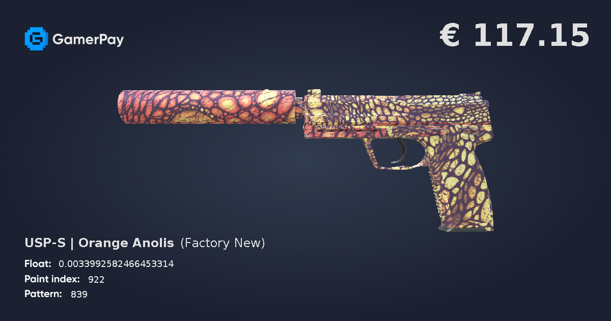 USP-S | Orange Anolis on GamerPay