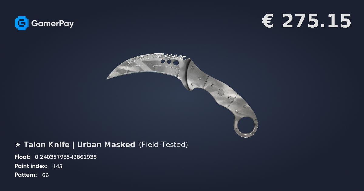 Talon Knife | Urban Masked on GamerPay