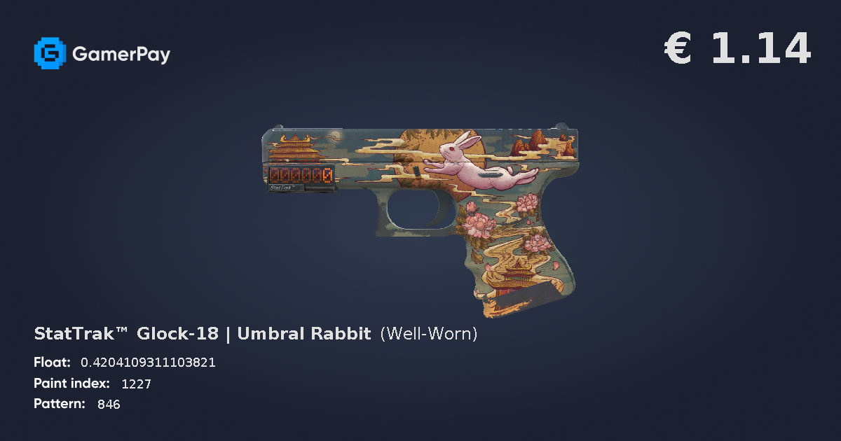 StatTrak™ Glock-18 | Umbral Rabbit on GamerPay