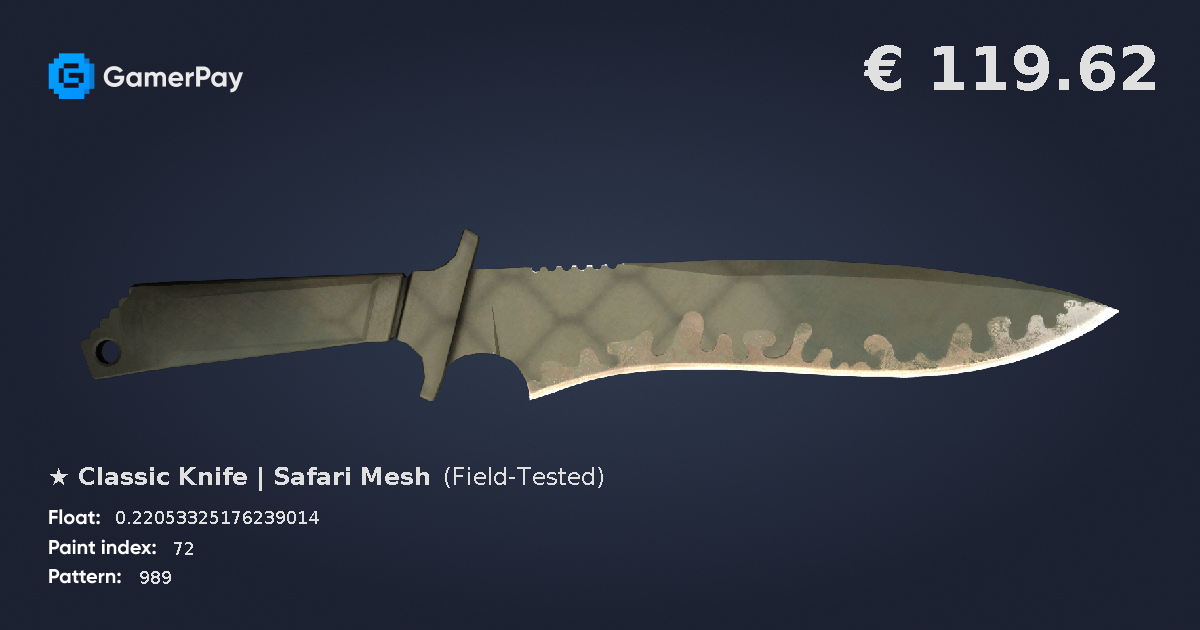 Classic Knife | Safari Mesh on GamerPay