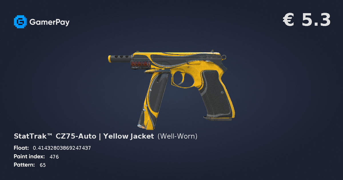 StatTrak™ CZ75-Auto | Yellow Jacket on GamerPay