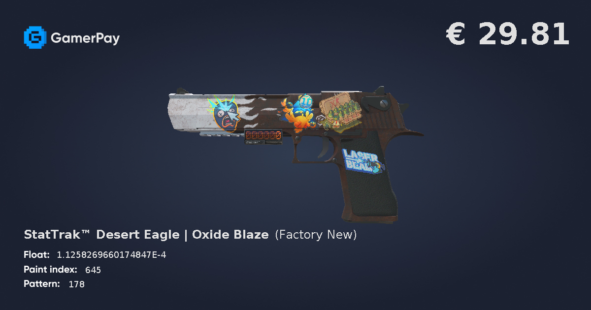 StatTrak™ Desert Eagle | Oxide Blaze on GamerPay