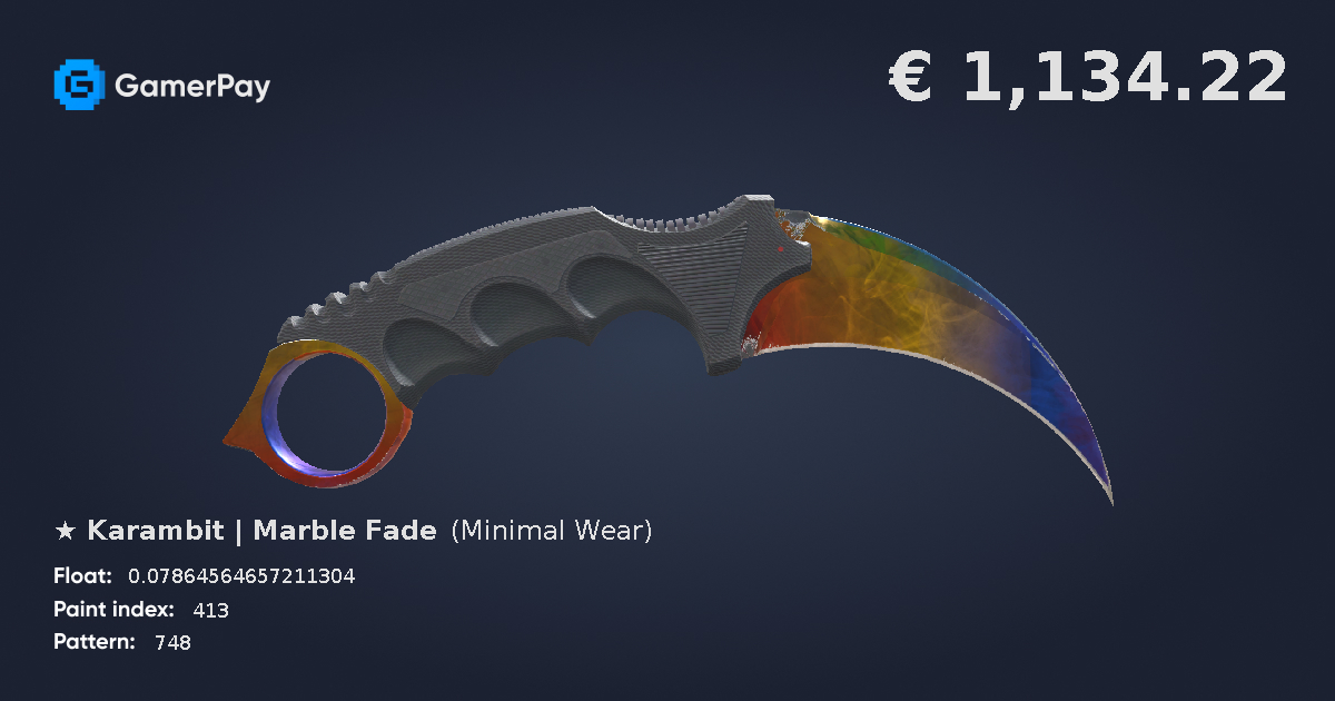 Karambit | Marble Fade on GamerPay