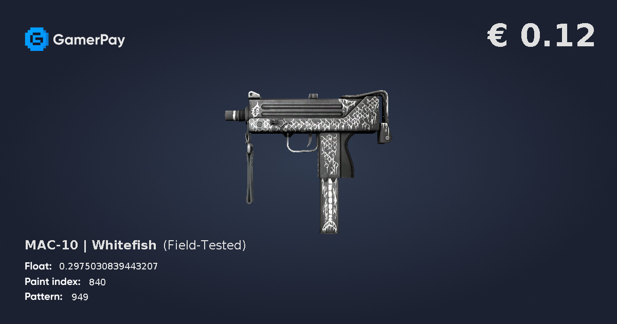 MAC-10 | Whitefish on GamerPay