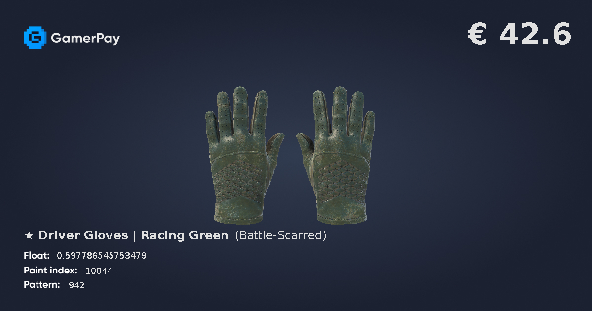 Driver Gloves | Racing Green on GamerPay
