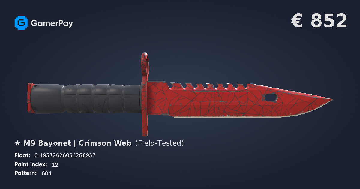 M9 Bayonet | Crimson Web on GamerPay