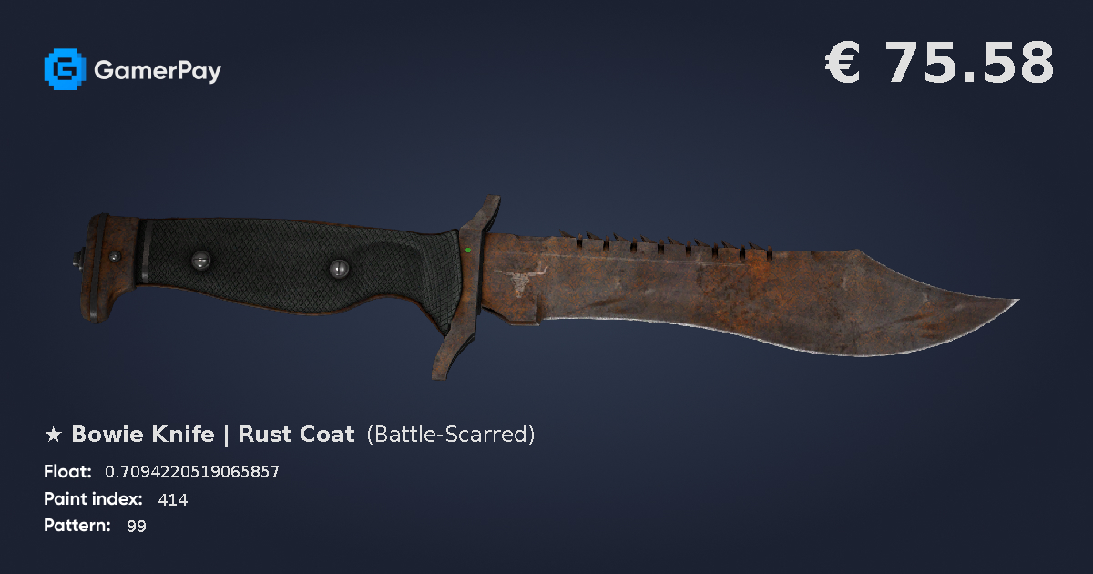 Bowie Knife | Rust Coat on GamerPay