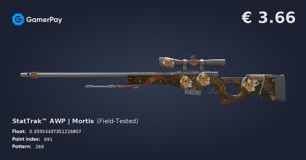 StatTrak™ AWP | Mortis on GamerPay
