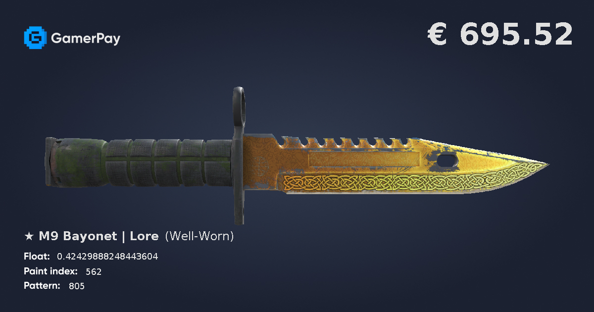 M9 Bayonet | Lore on GamerPay