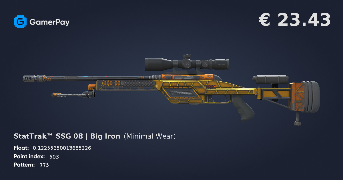StatTrak™ SSG 08 | Big Iron on GamerPay