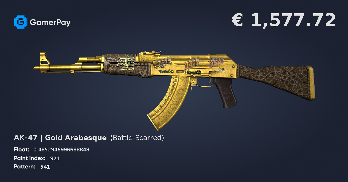 AK-47 | Gold Arabesque on GamerPay