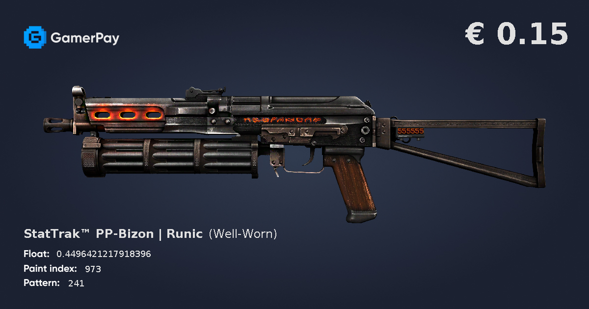 StatTrak™ PP-Bizon | Runic on GamerPay
