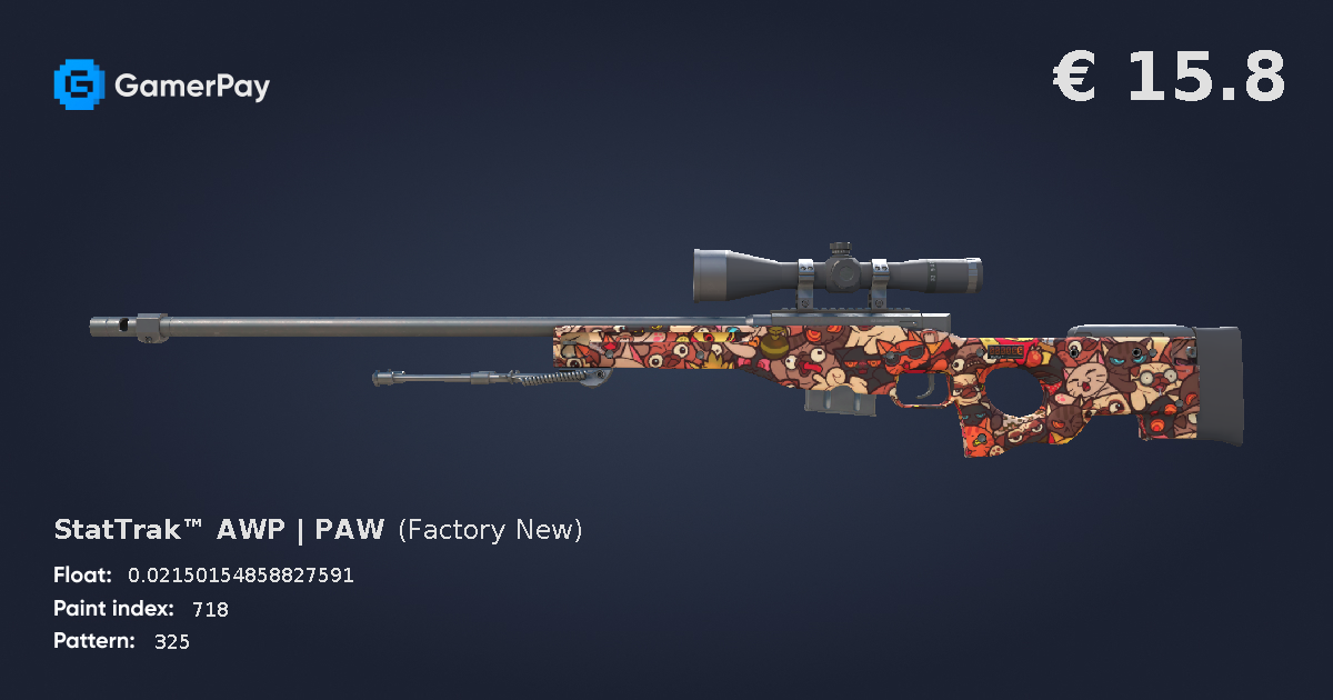 StatTrak™ AWP | PAW on GamerPay