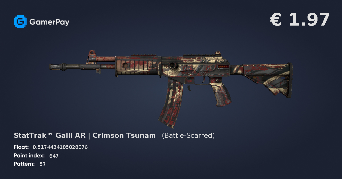 StatTrak™ Galil AR | Crimson Tsunami on GamerPay