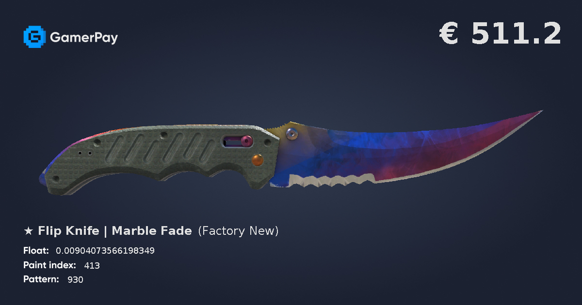 Flip Knife | Marble Fade on GamerPay