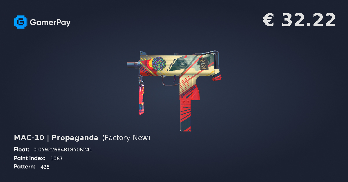 MAC-10 | Propaganda on GamerPay