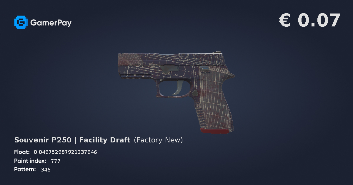 Souvenir P250 | Facility Draft on GamerPay