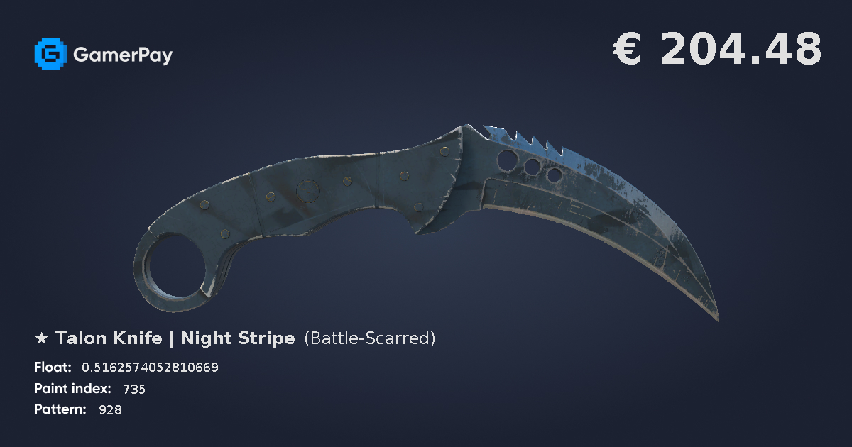 Talon Knife | Night Stripe on GamerPay
