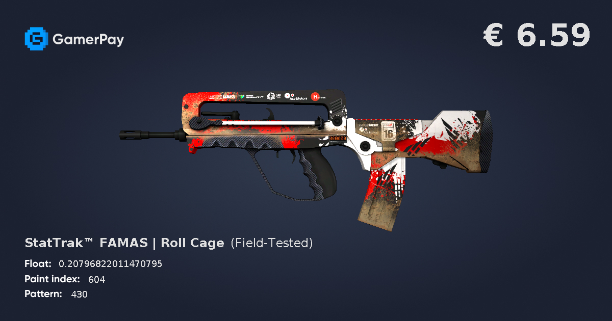StatTrak™ FAMAS | Roll Cage on GamerPay