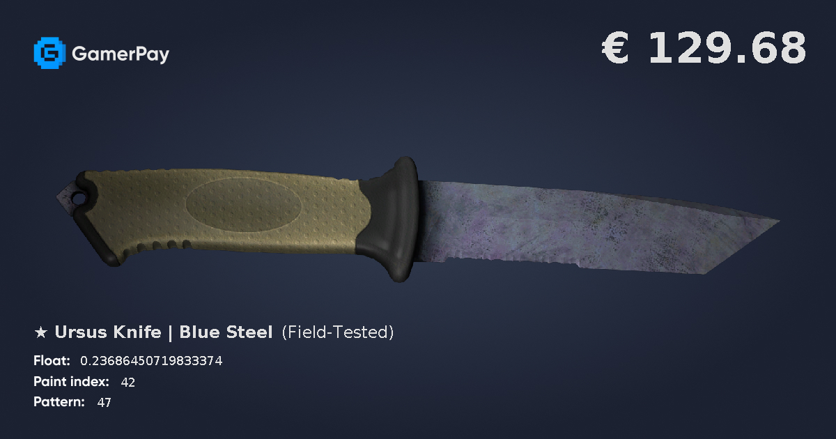 Ursus Knife | Blue Steel on GamerPay