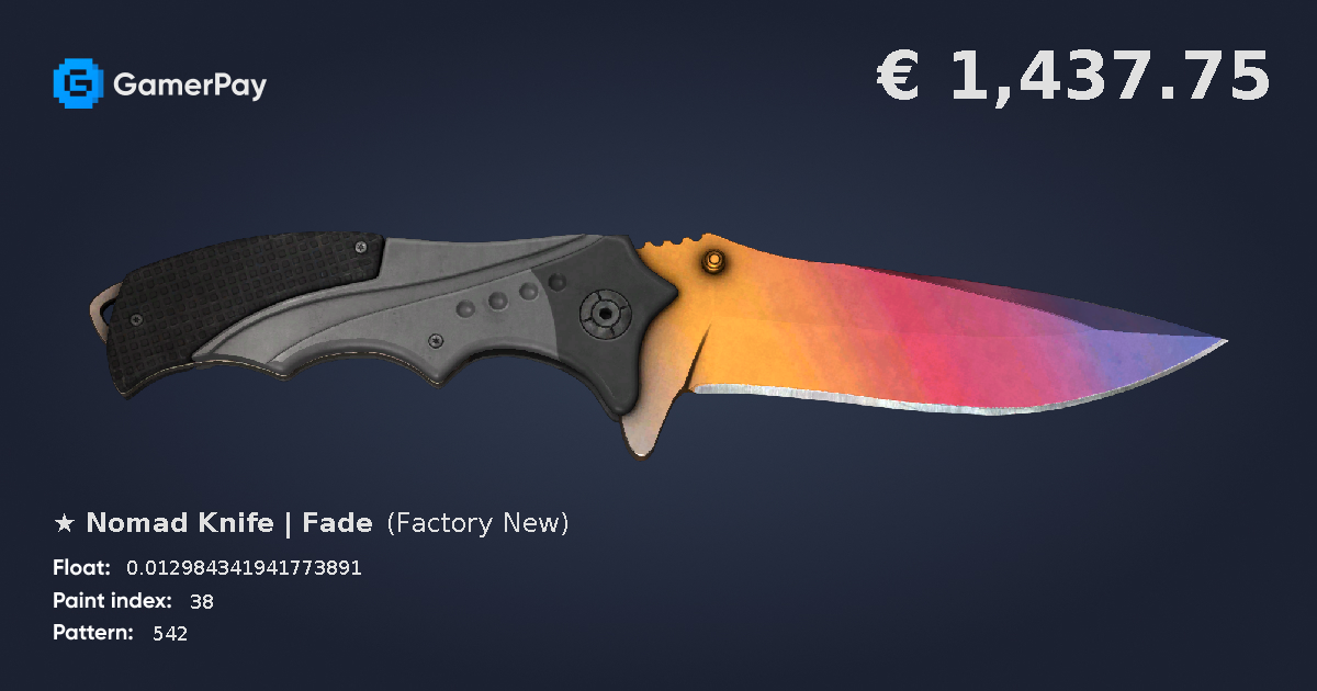 Nomad Knife | Fade on GamerPay