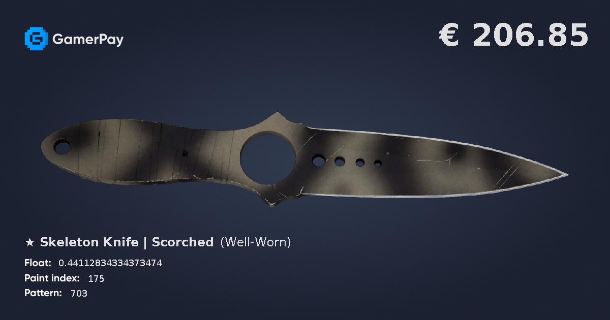 Skeleton Knife | Scorched on GamerPay