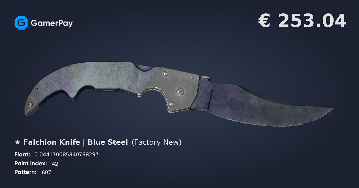 Falchion Knife | Blue Steel on GamerPay