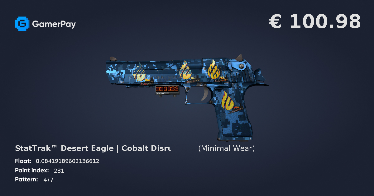 StatTrak™ Desert Eagle | Cobalt Disruption on GamerPay