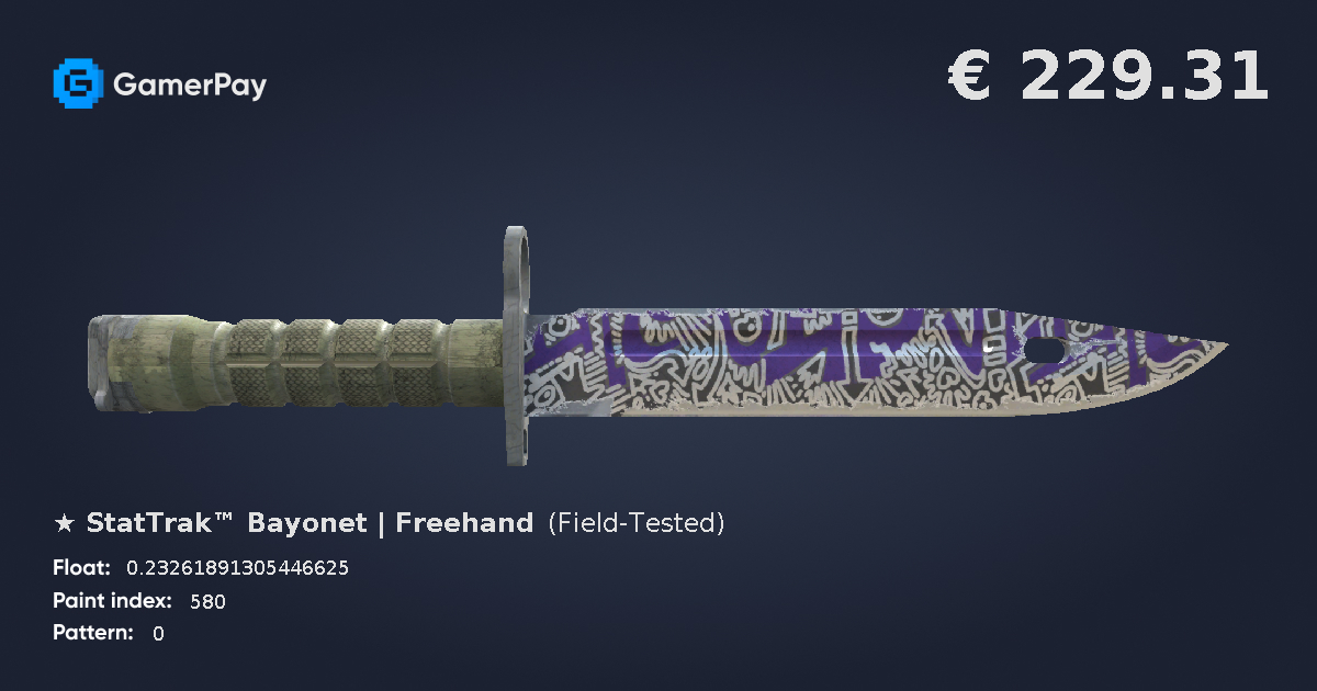 StatTrak™ Bayonet | Freehand on GamerPay