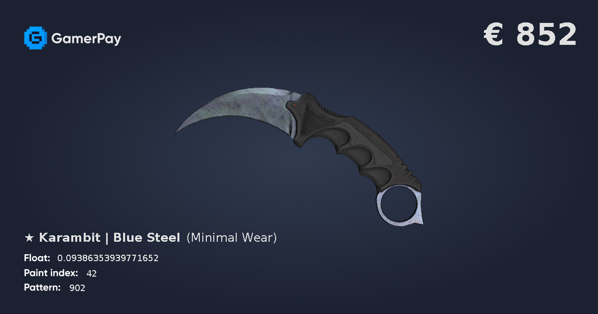 Karambit | Blue Steel on GamerPay