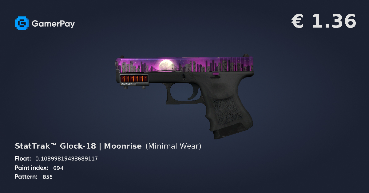 StatTrak™ Glock-18 | Moonrise on GamerPay
