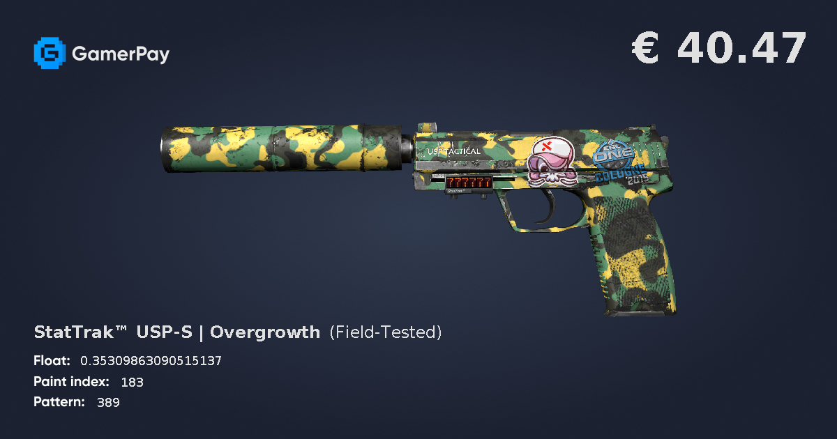 StatTrak™ USP-S | Overgrowth on GamerPay