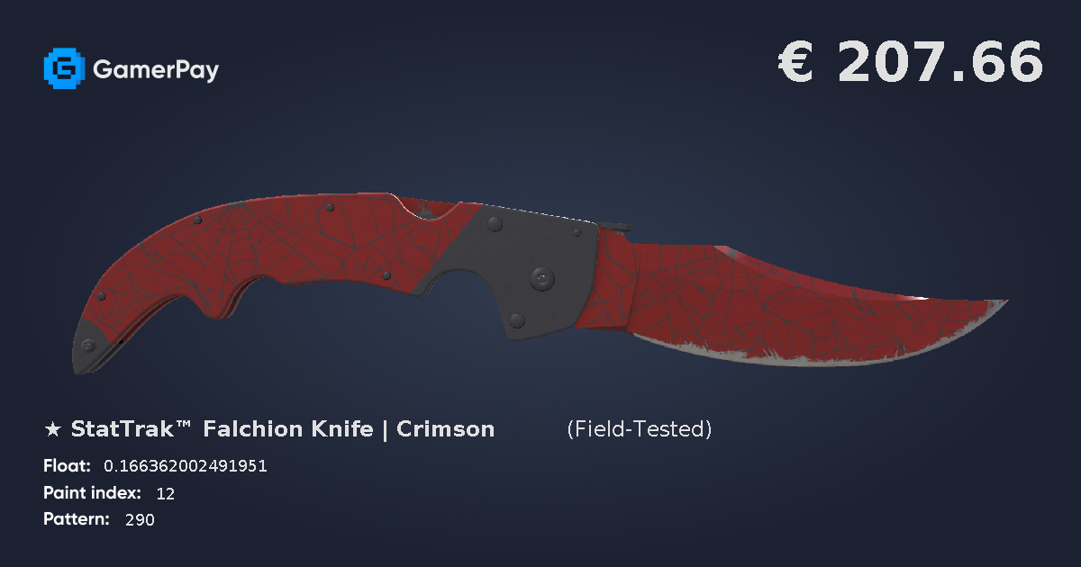 StatTrak™ Falchion Knife | Crimson Web on GamerPay