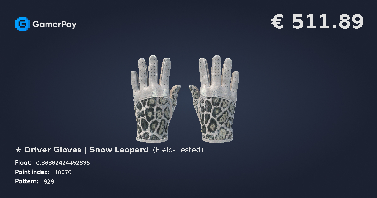 Driver Gloves | Snow Leopard on GamerPay