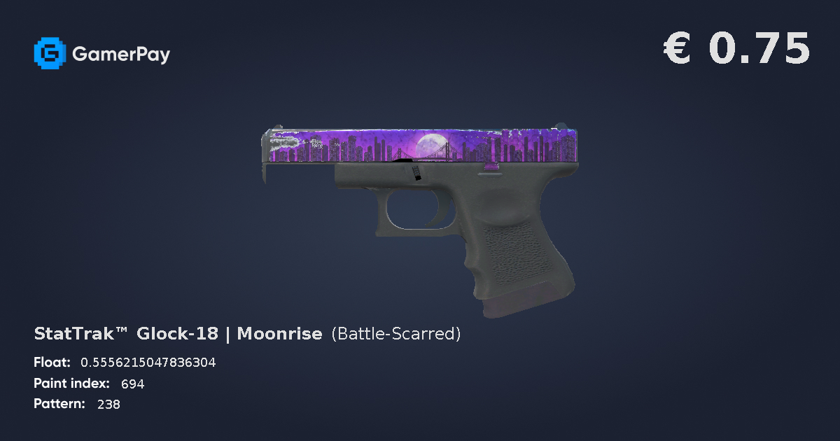StatTrak™ Glock-18 | Moonrise on GamerPay