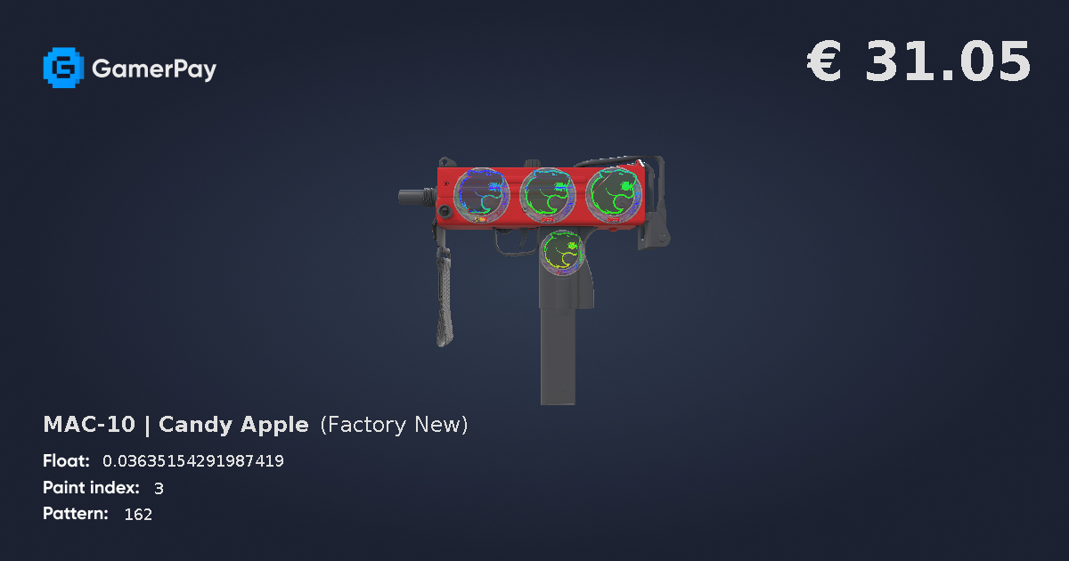 MAC-10 | Candy Apple on GamerPay