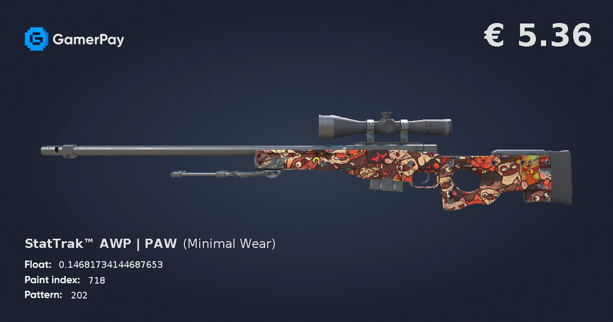 StatTrak™ AWP | PAW on GamerPay