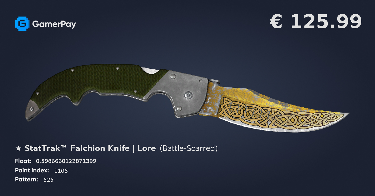StatTrak™ Falchion Knife | Lore on GamerPay