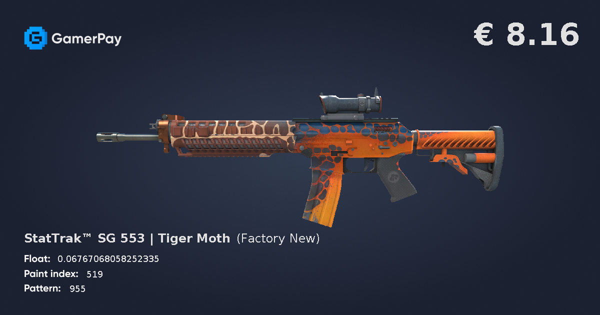 StatTrak™ SG 553 | Tiger Moth on GamerPay