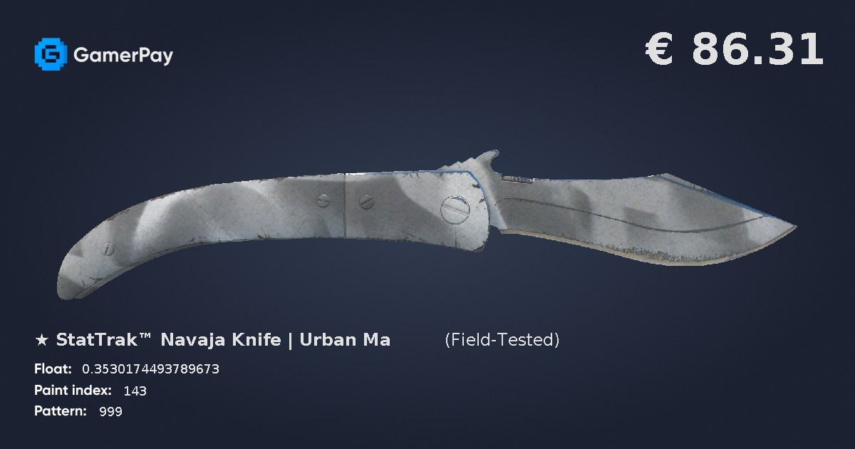 StatTrak™ Navaja Knife | Urban Masked on GamerPay