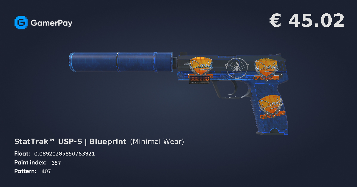 StatTrak™ USP-S | Blueprint on GamerPay