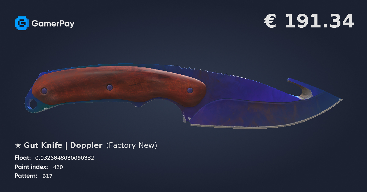 Gut Knife | Doppler Phase 3 on GamerPay